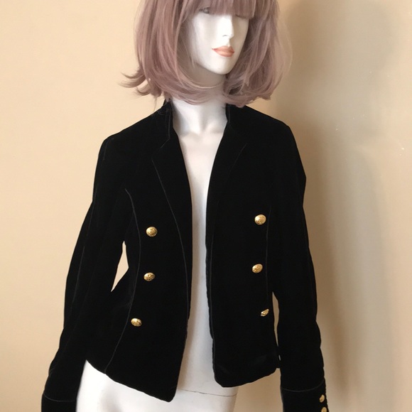 Carolina Belle | Jackets & Coats | Velvet Military Jacket | Poshmark